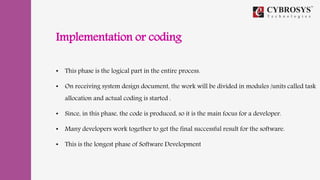 Phases of software development | PPTX