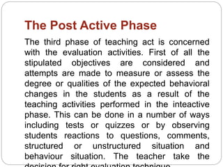 Phases of teaching | PPTX