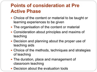 Phases of teaching | PPTX