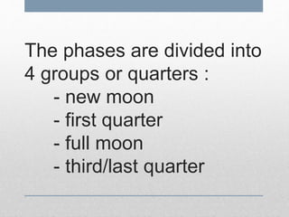 Phases of the moon | PPTX