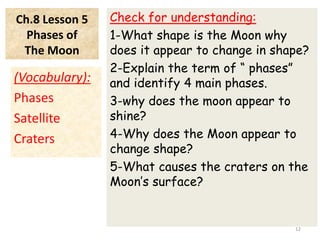 Phases of the moon g3 | PPTX