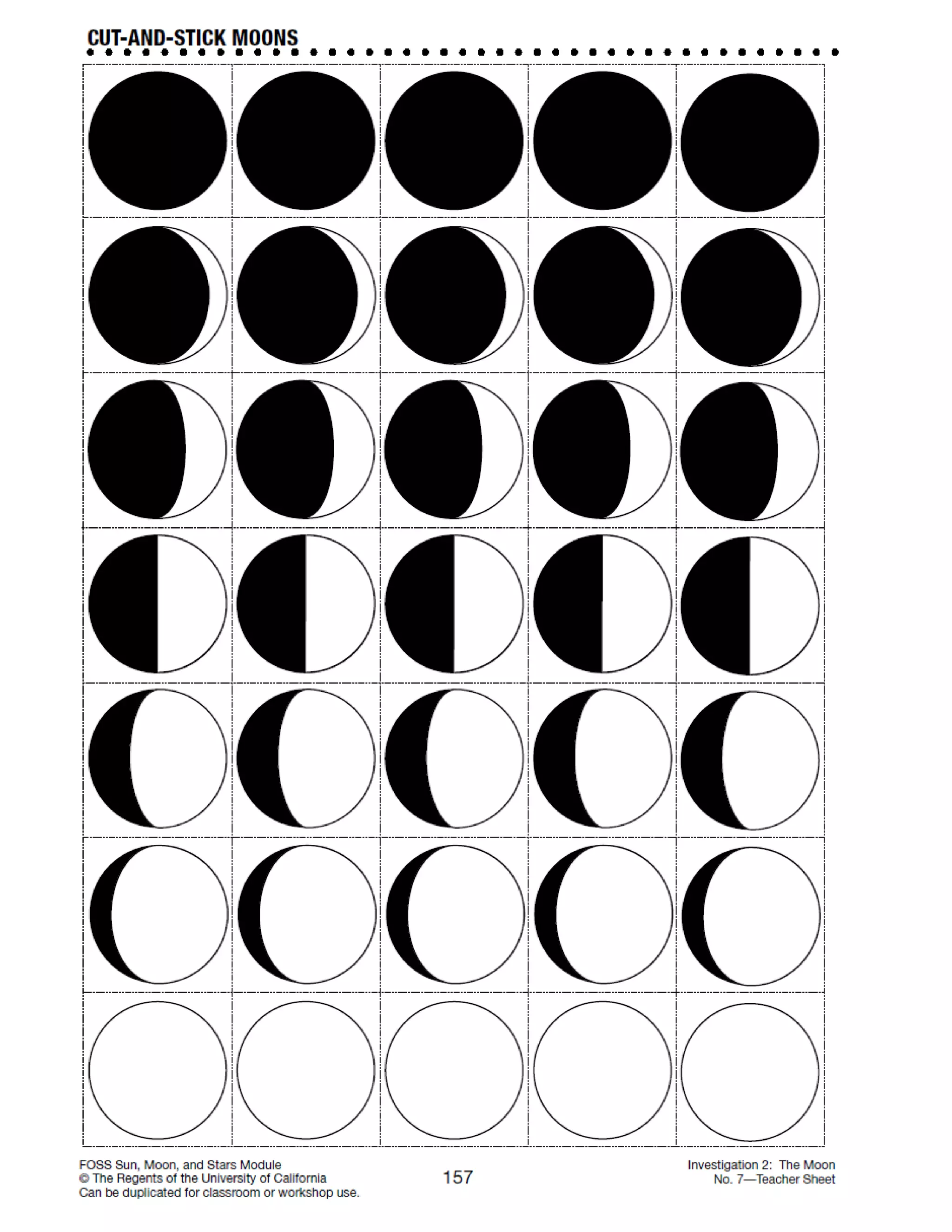 Phases of the moon paper | PDF