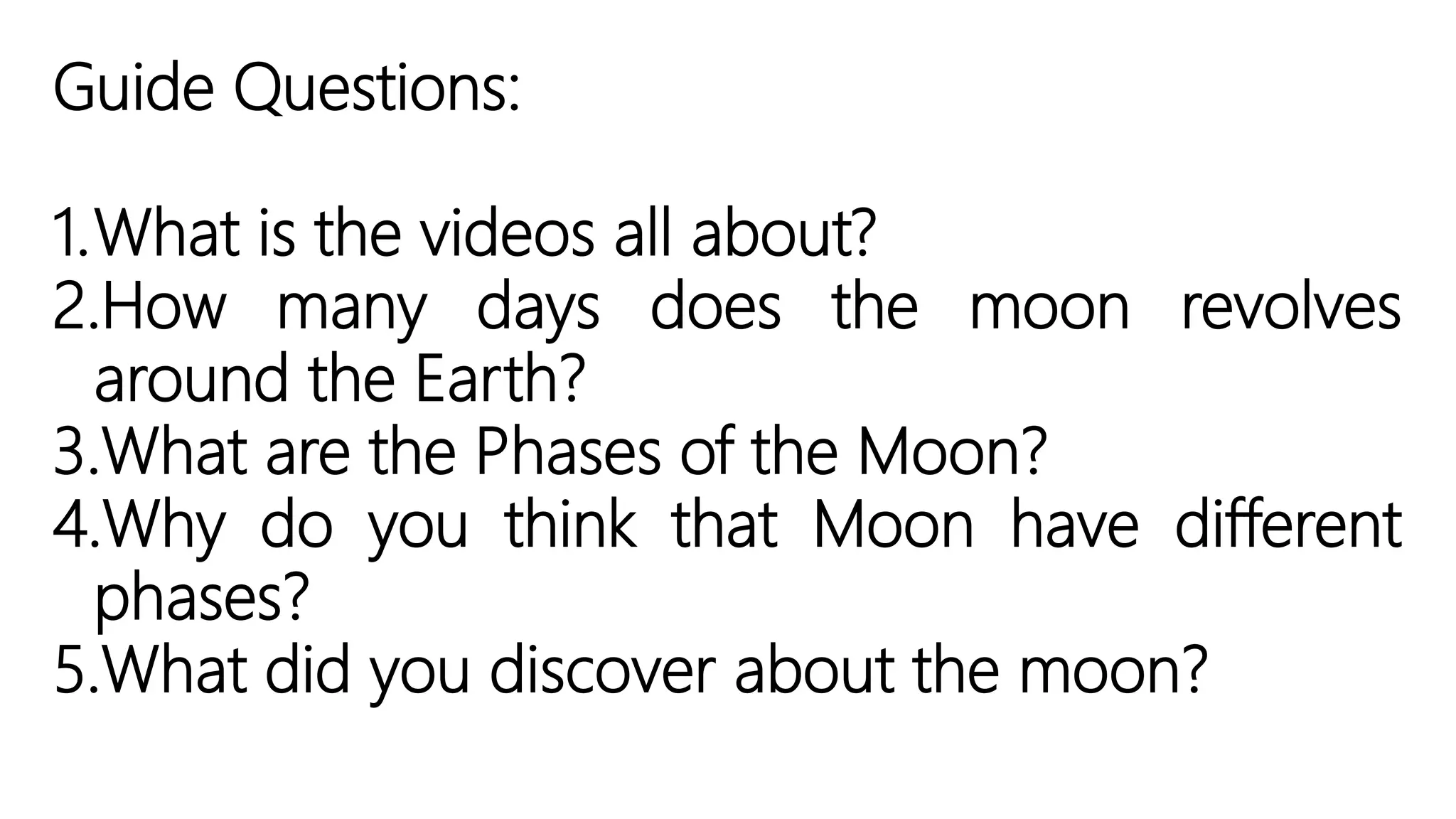 Phases of the moon | PPTX