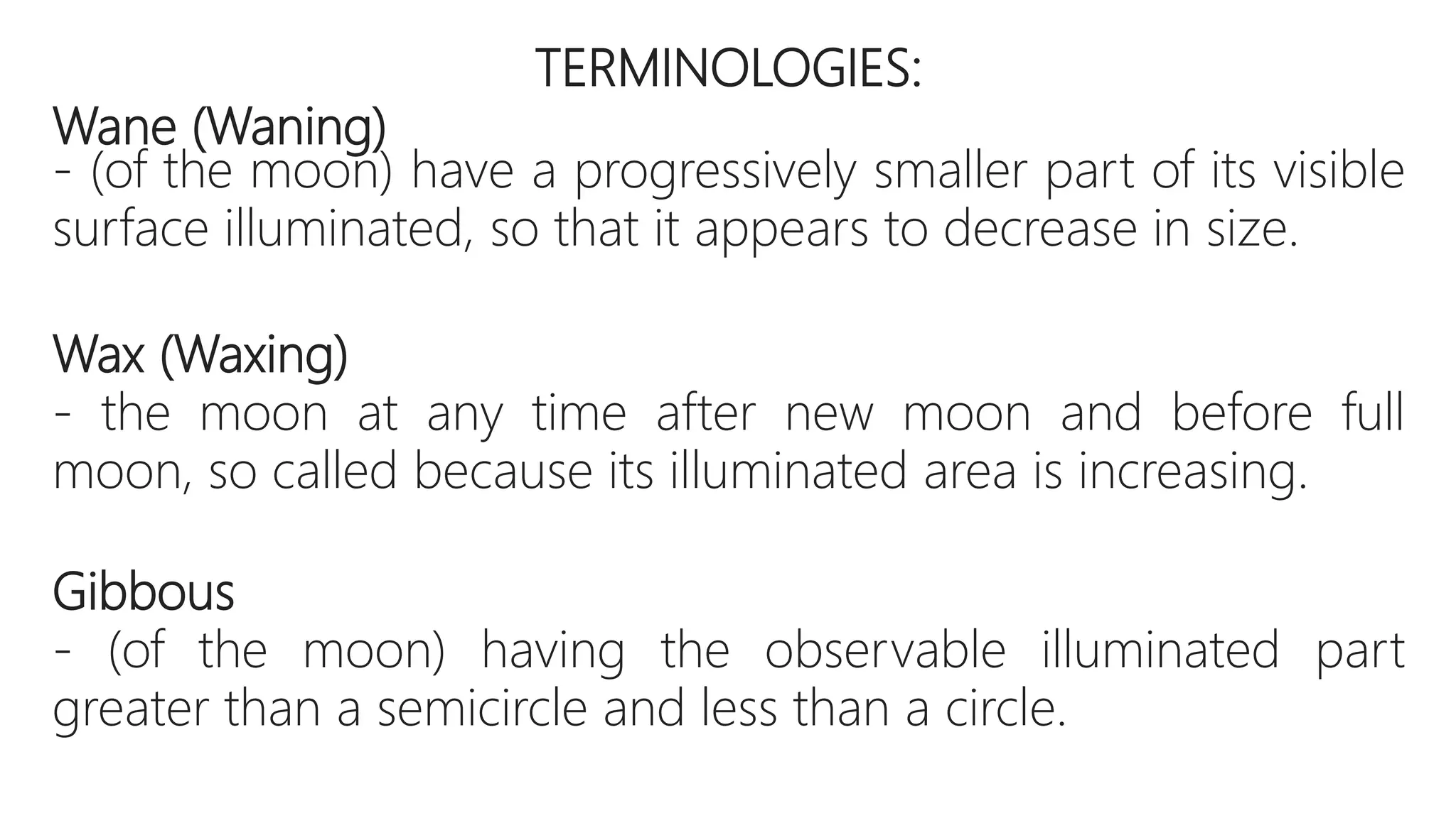 Phases of the moon | PPTX