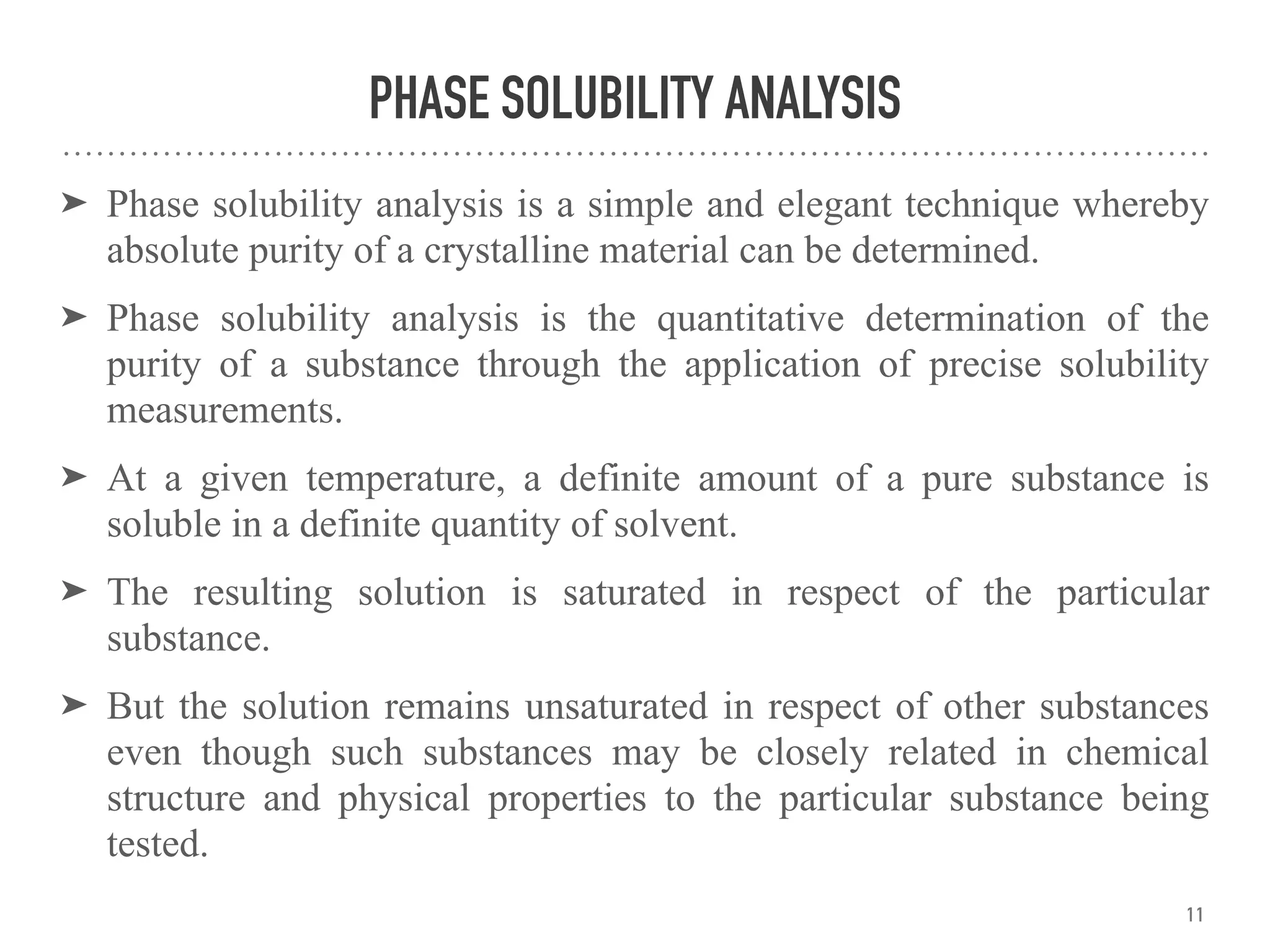 Phase solubility analysis and pH solubility profile | PDF