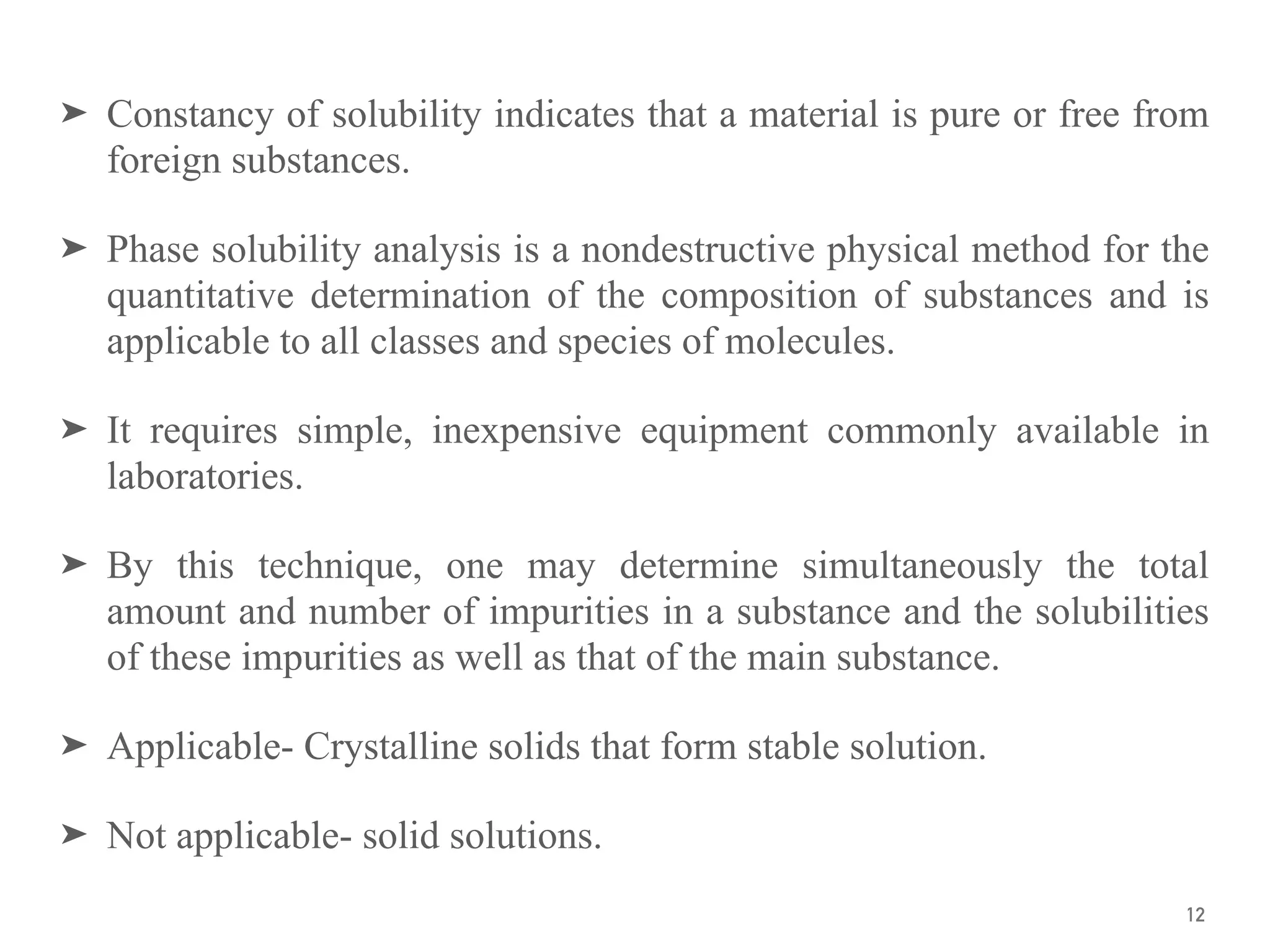 Phase solubility analysis and pH solubility profile | PDF