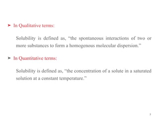 Phase solubility analysis and pH solubility profile | PDF