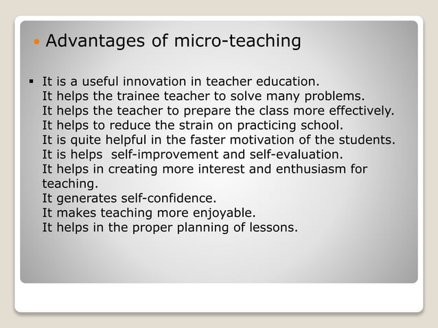 Phases & Steps of Micro Teaching.pptx | Education