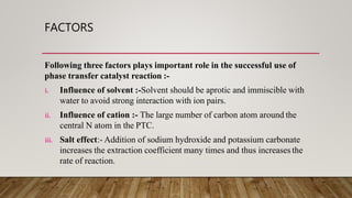 Phase transfer catalysis | PPTX