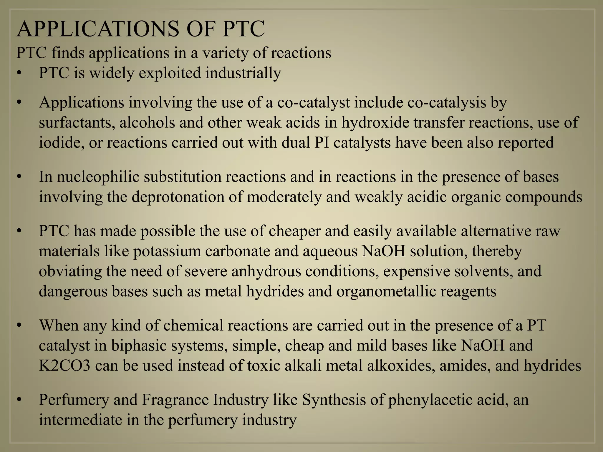 Phase transfer catalyst | PPTX