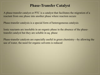Phase transfer catalyst | PPTX