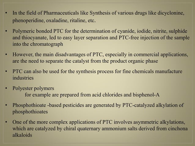 Phase transfer catalyst | PPTX | Chemistry | Science