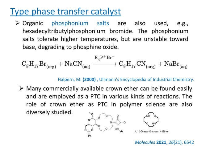 Phase transfer catalyst and ultrasound in organic recation .pdf