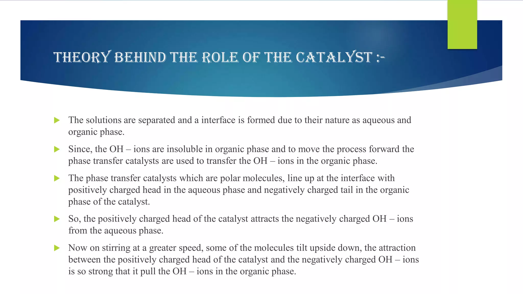 PHASE TRANSFER CATALYSIS - PTC | PDF