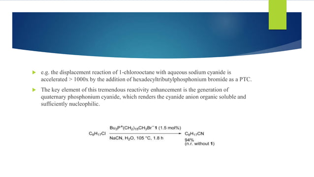 PHASE TRANSFER CATALYSIS - PTC | PDF