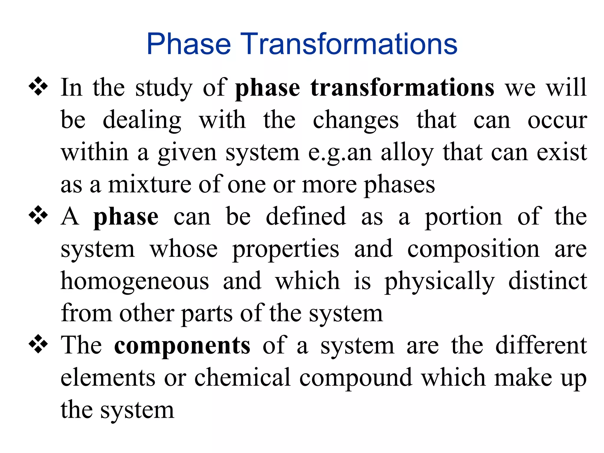 Phase transformation | PPTX