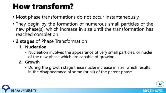 Phase transformation (Material Science) | PPTX | Chemistry | Science