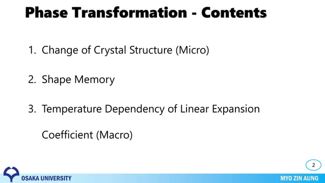 Phase transformation (Material Science) | PPTX | Chemistry | Science