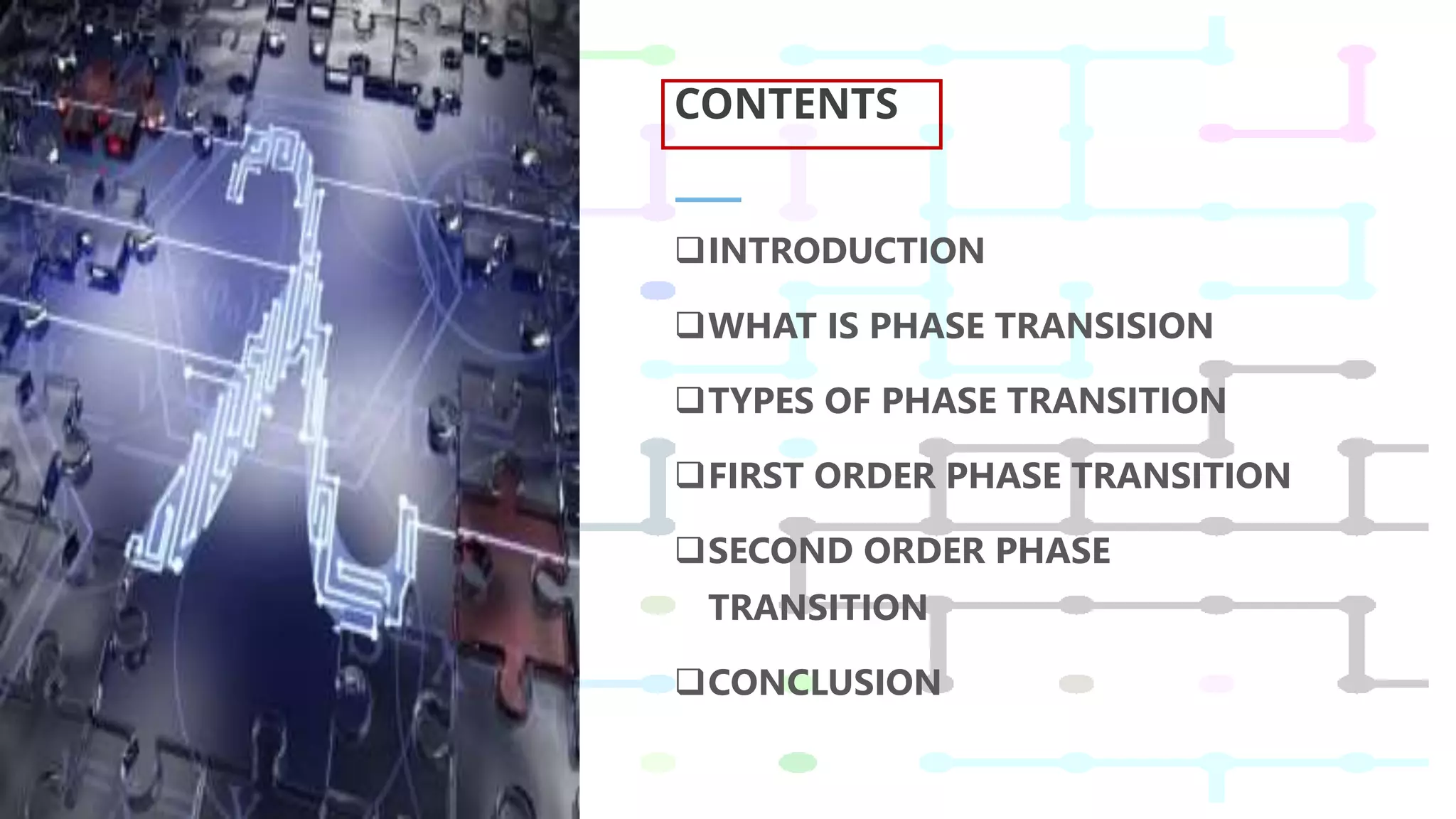 Phase transition:A brief introduction | PPTX