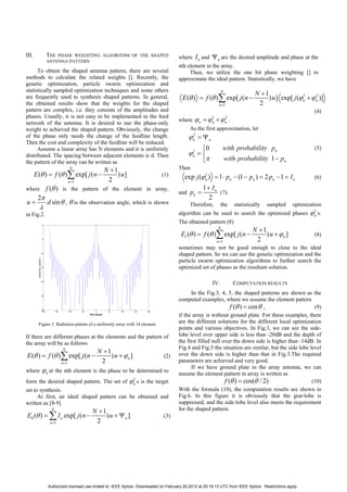 Phase weighting of shaped pattern for base station antenna arrays | PDF