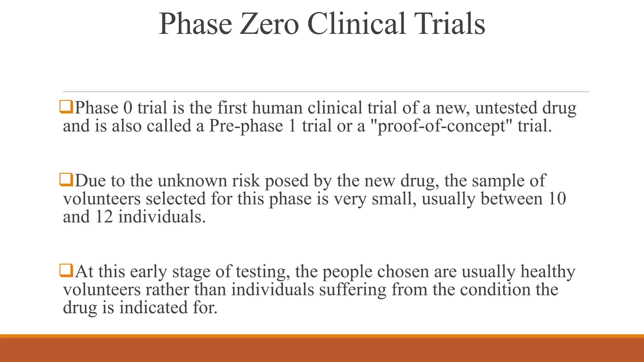 phase zero clinical traials.pptx | Pharmaceutical Drugs | Medical Health