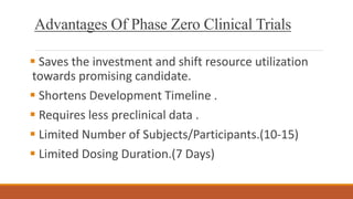 phase zero clinical traials.pptx | Pharmaceutical Drugs | Medical Health