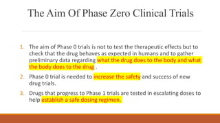 phase zero clinical traials Dr Shivansh Verma.pptx