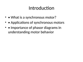Phasor_Diagrams_Synchronous_Motor descri | PPTX