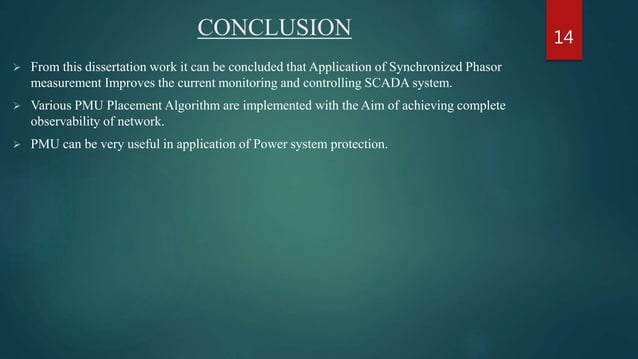 Phasor measurement unit and it's application ppt | PPTX