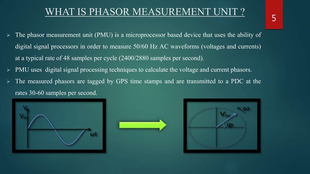 Phasor Measurement Unit And Its Application Ppt Pptx