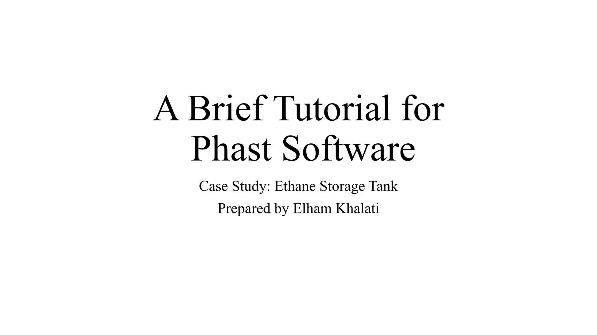 Phast software tutorial | PDF
