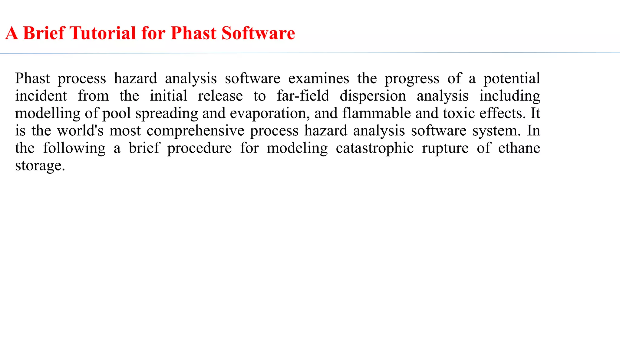 Phast software tutorial | PDF