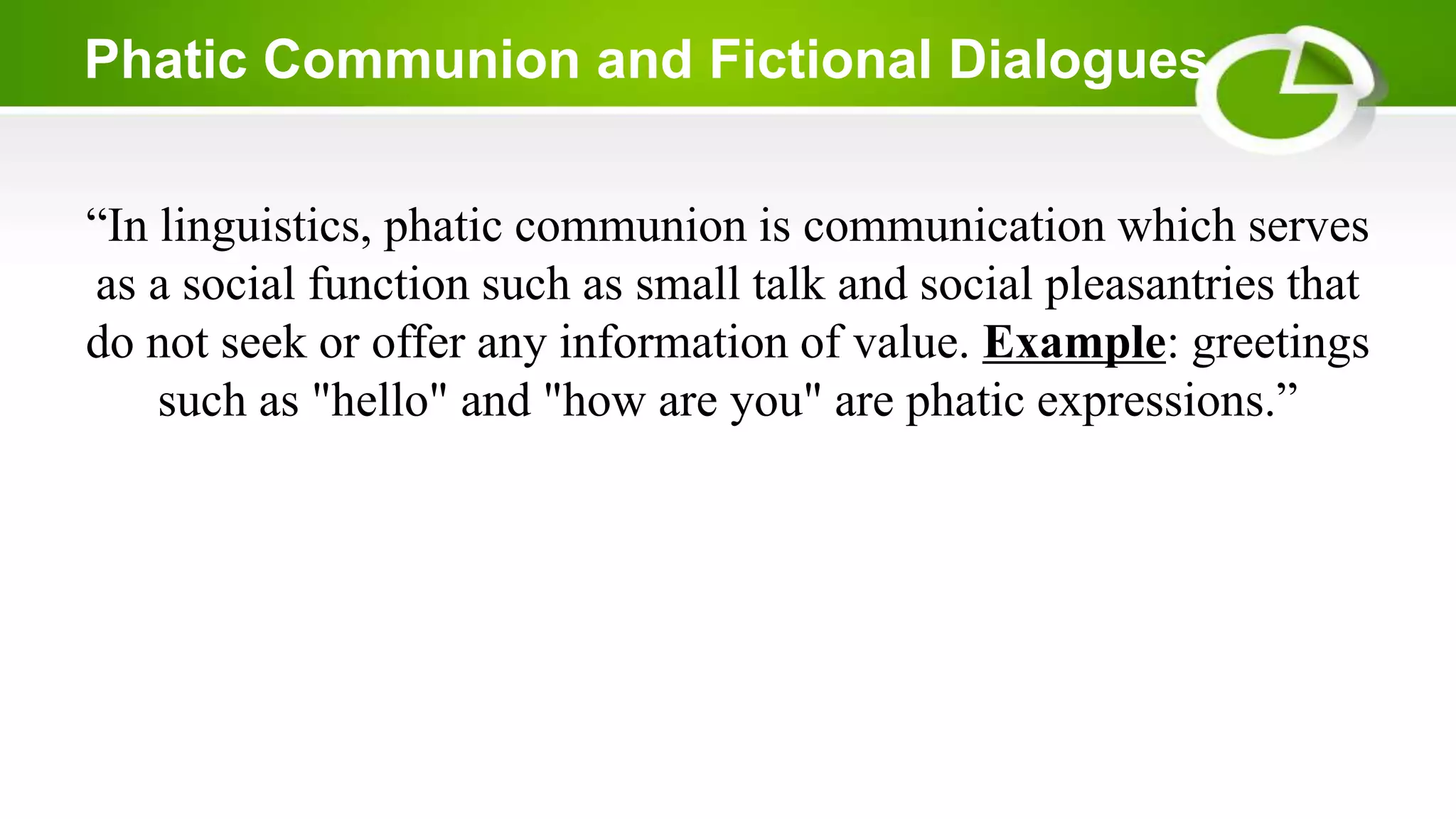 Phatic tokens | PPTX