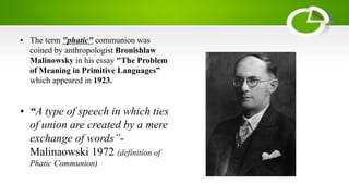 Phatic tokens | PPTX