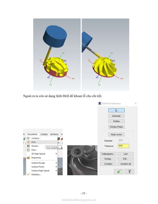 Hướng dẫn gia công cánh Tua-bin trên máy phay 5 trục | PDF