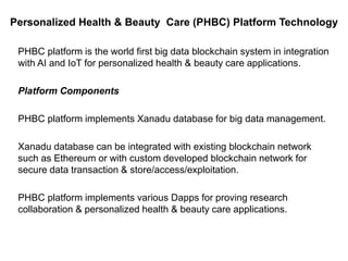 PHBC Platform Technology | PPTX | Computer Software and Applications ...