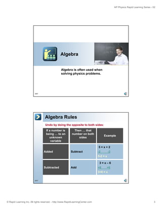 Basic Math for Physics | PDF