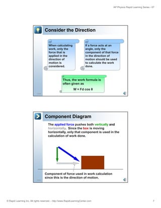 Work, Power & Energy | PDF