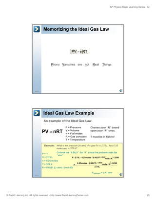Temperature and Kinetic Theory of Gases slides | PDF