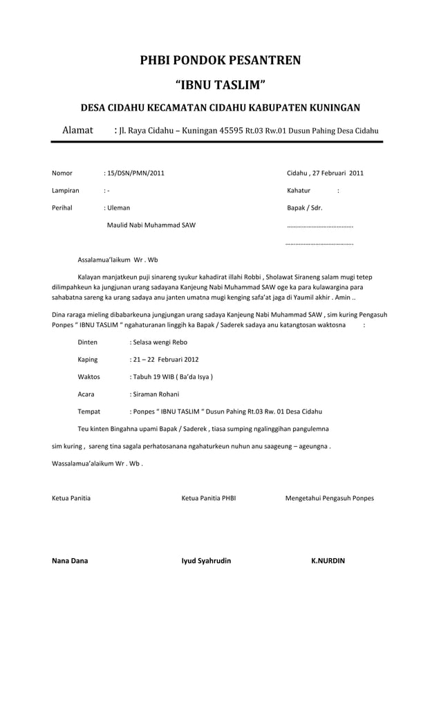 Phbi pondok pesantren | PDF