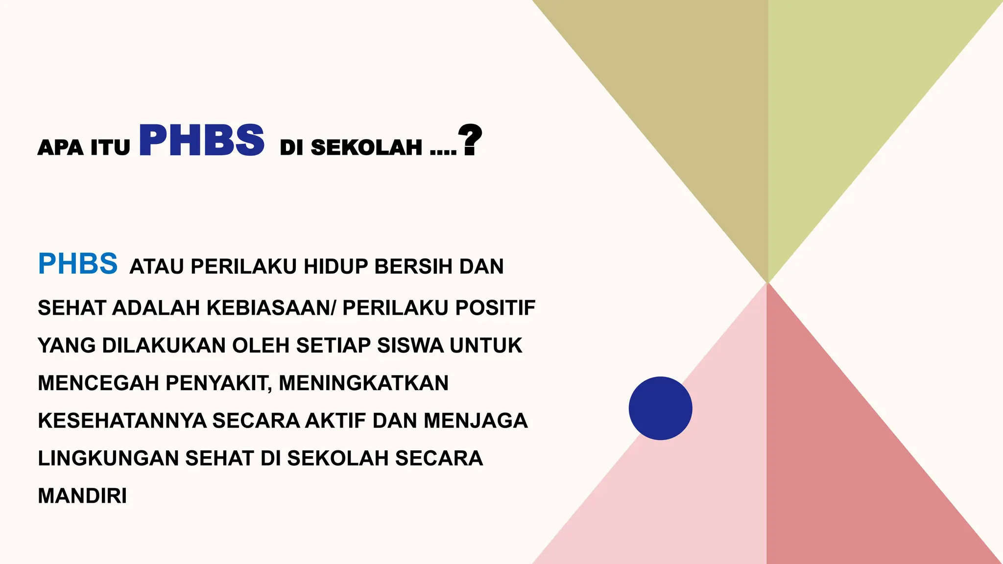 PHBS PERILAKU HIDUP BERSIH DAN SEHAT | PPTX