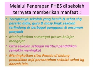 MATERI PENYULUHAN PHBS (PERILAKU HIDUP BERSIH DAN SEHAT) DI SEKOLAH ...