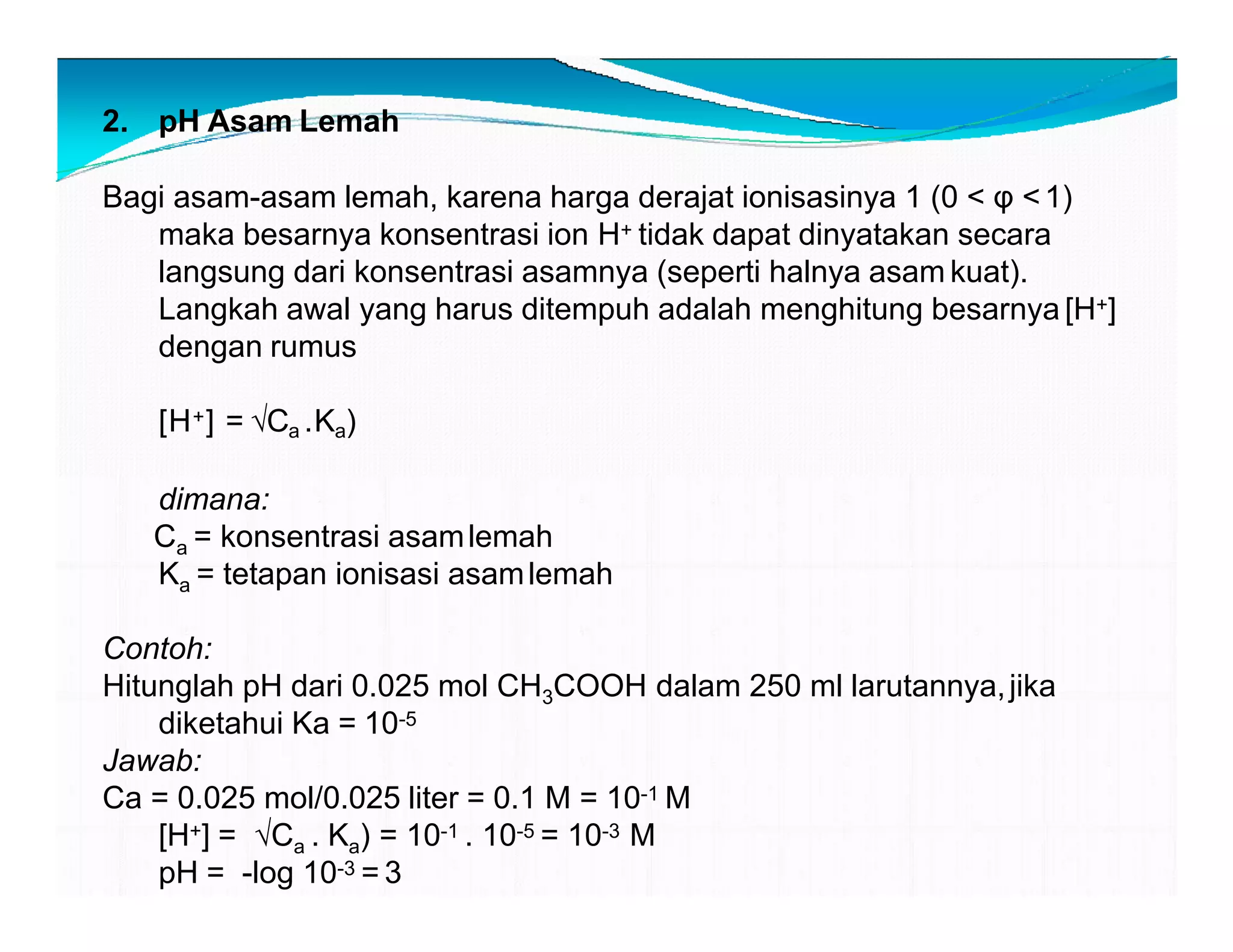 pH, buffer dan hidrolisis garam.pptx