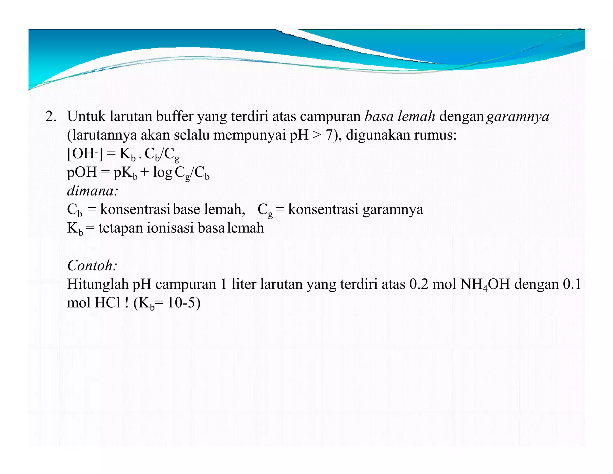 pH, buffer dan hidrolisis garam.pptx