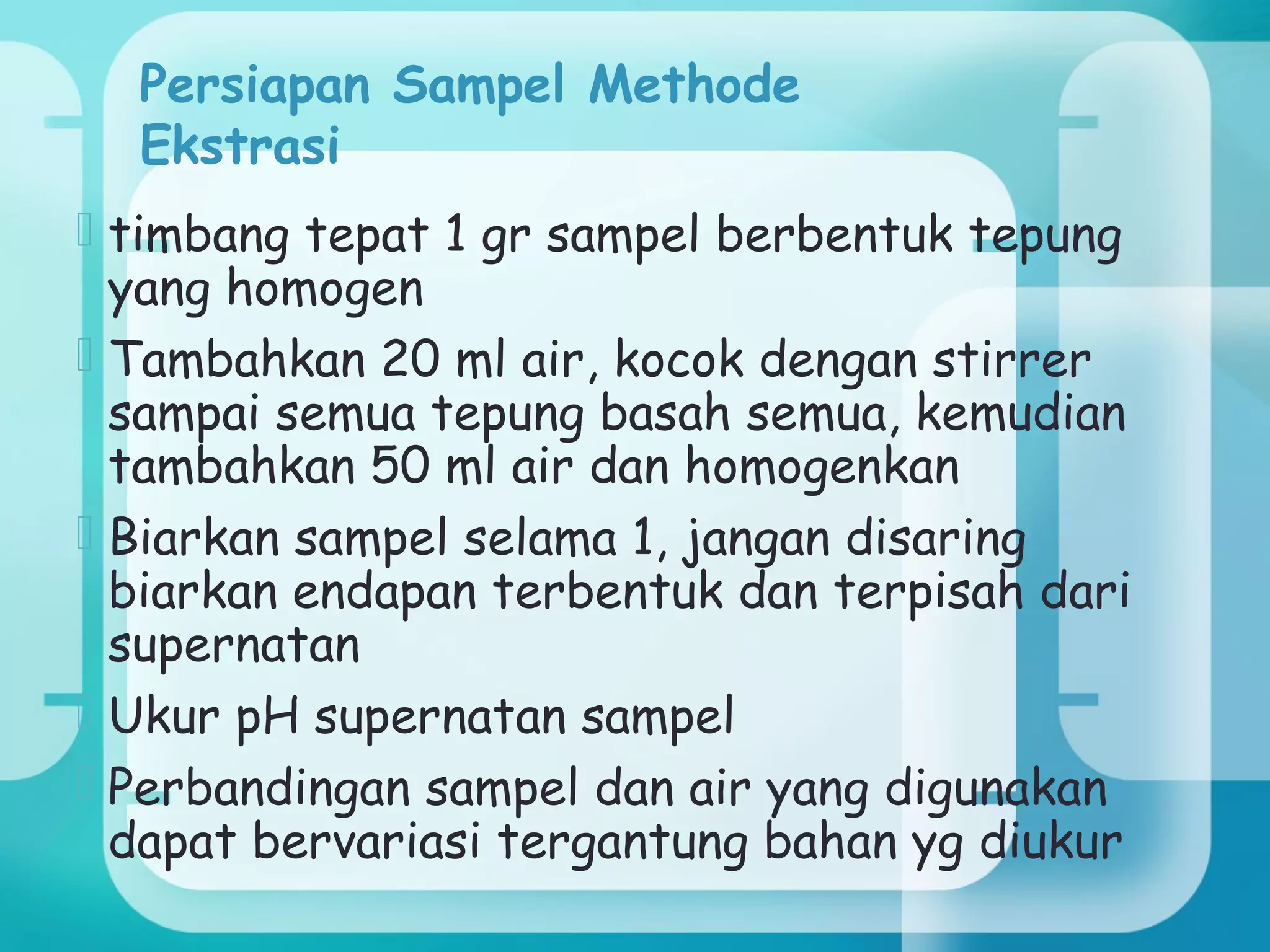 pH, Buffer dan Total Asam | PPT