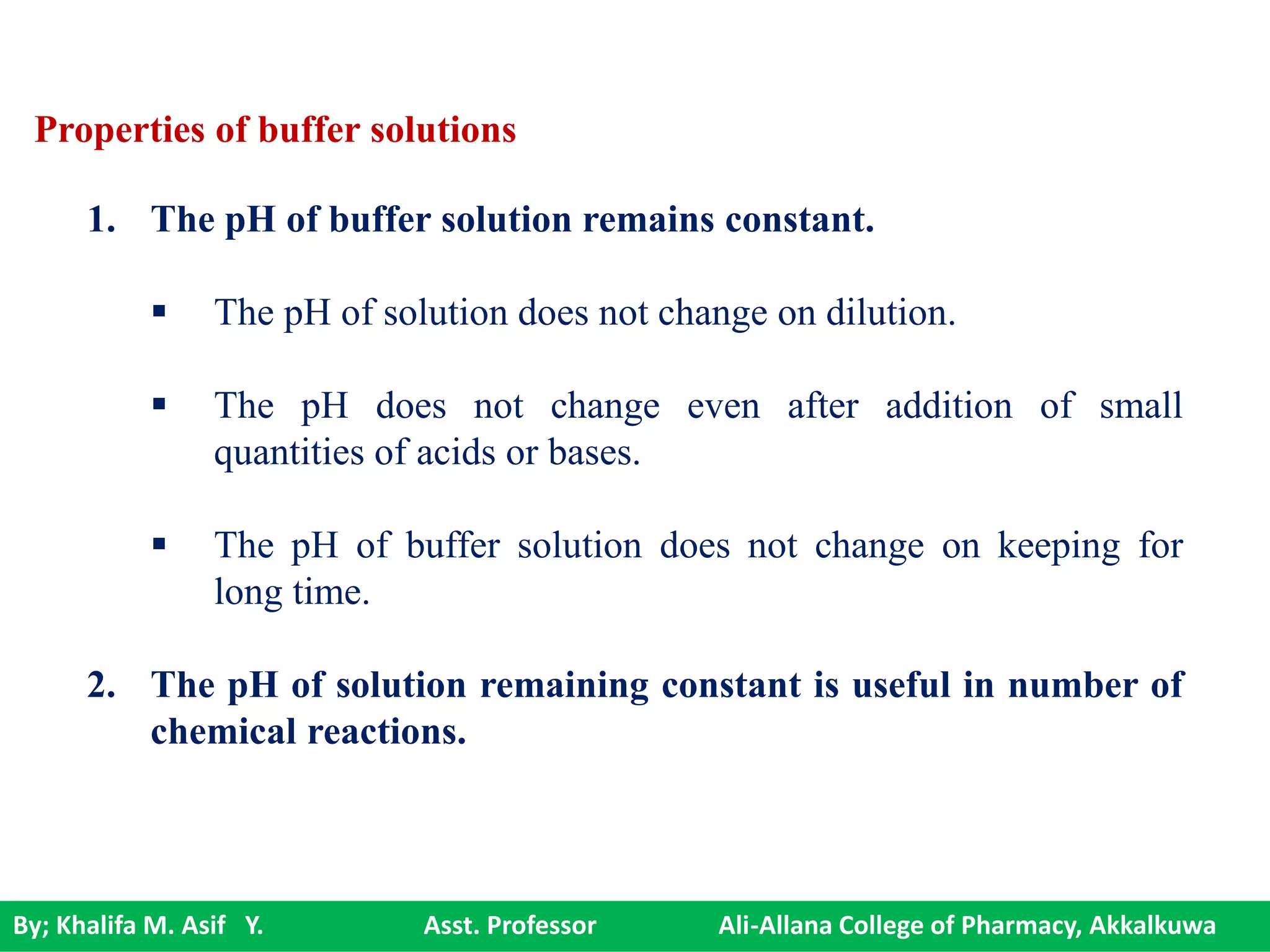 Ph, buffers & isotonic solution | PDF