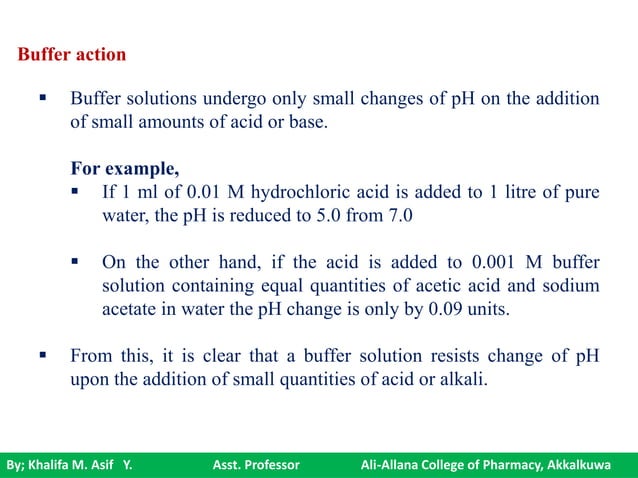Ph, buffers & isotonic solution | PDF | Chemistry | Science