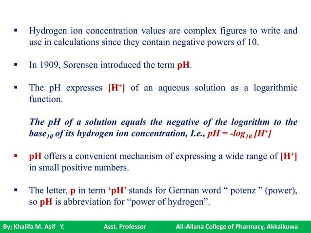 Ph, buffers & isotonic solution | PDF | Chemistry | Science