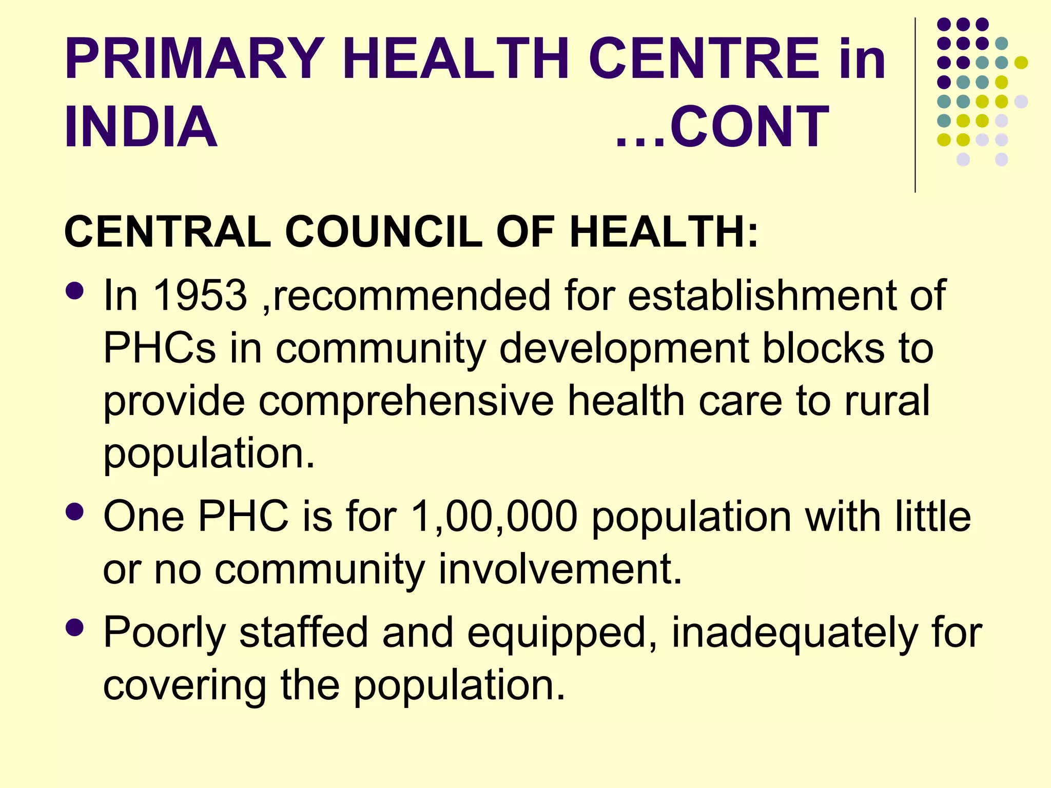 Primary Health Centre | PPT