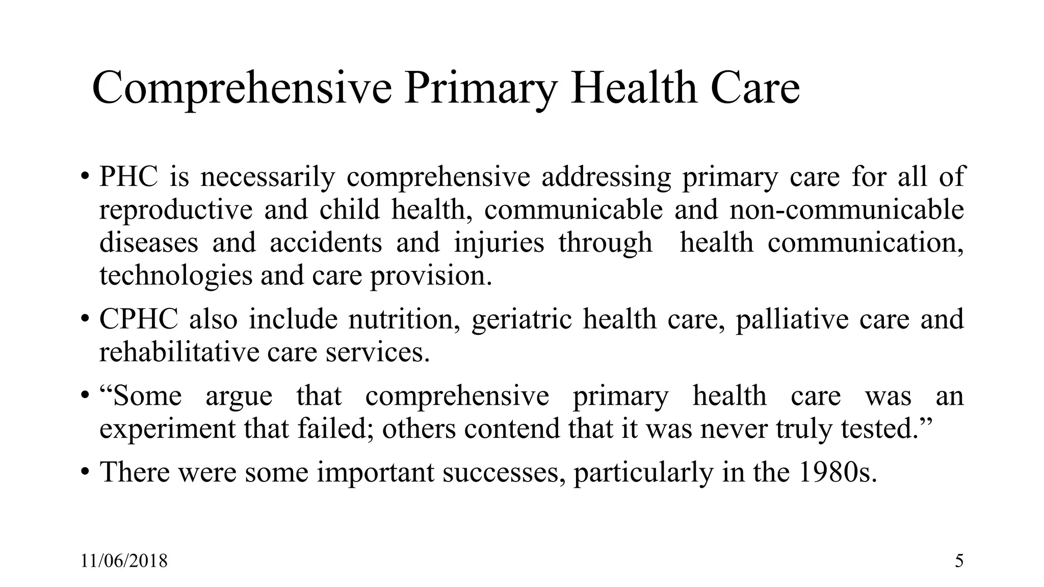 Selective Vs Comprehensive Primary Health Care in Nepal | PPTX